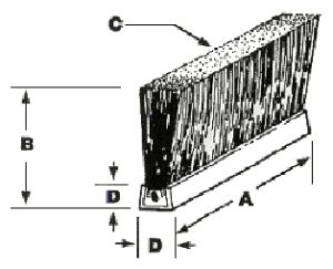 Metal Channel Strip Brushes - Brush Tables | Flex-Guard Brush Seal
